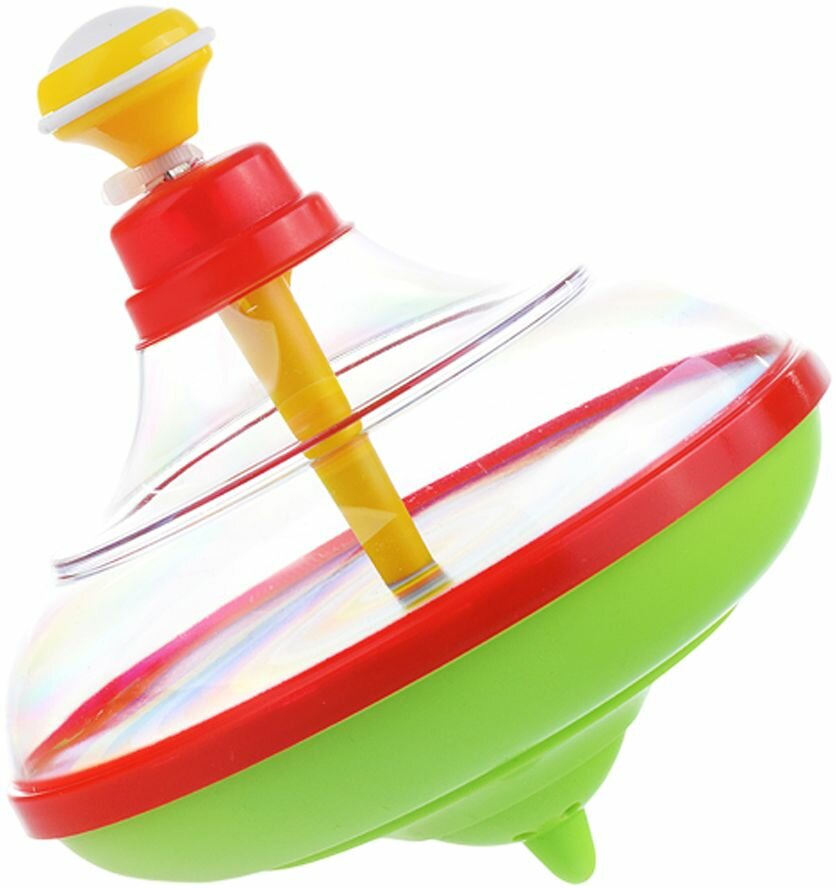 Юла для малышей малая прозрачная с музыкой, детская развивающая игрушка-волчок, гироскоп