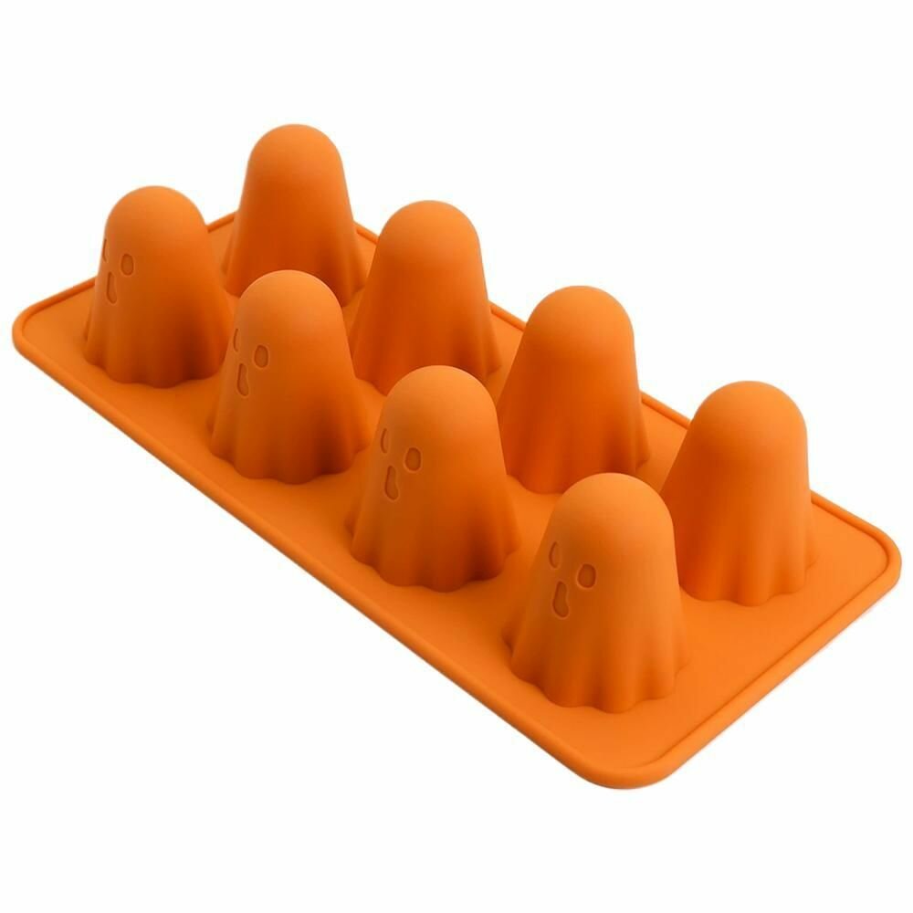 Многоразовая форма Призрак на 8/9 ячеек для желе, шоколада, мармелада, конфет, пудингов, льда