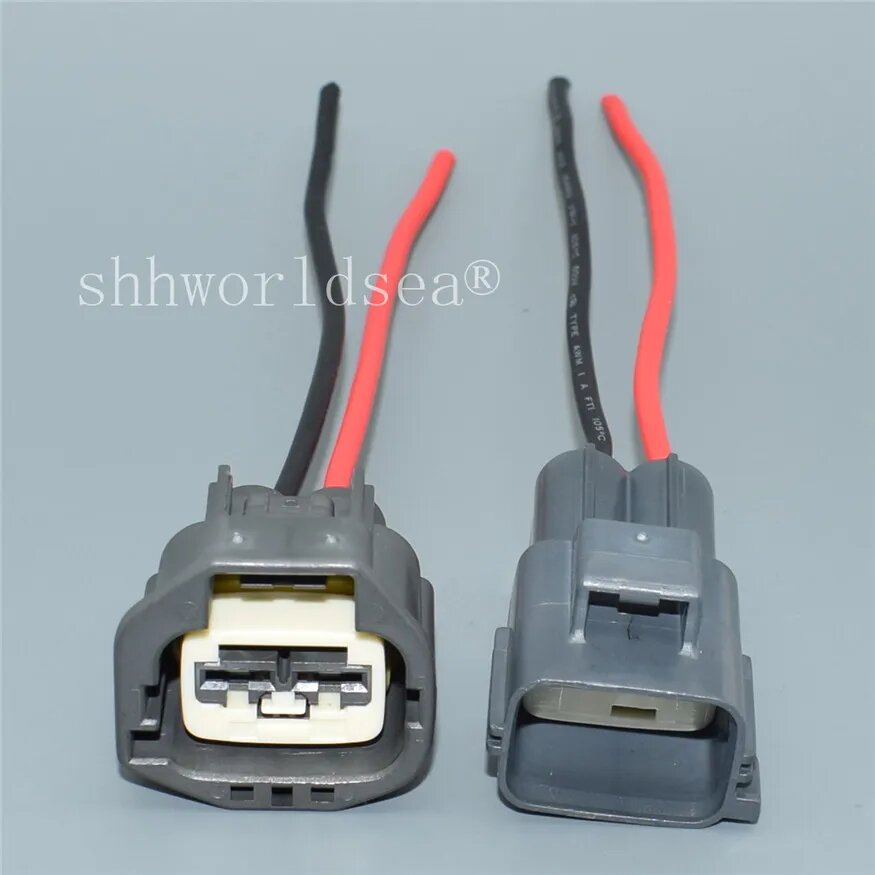 1 компл, 2-контактный водонепроницаемый автомобильный электрический соединитель провода, 6,3 мм, гнездовой разъем 7283-5596-10 7282-5596-10 С штифтами и уплотнениями 1pairs with wire