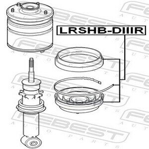 Пыльник заднего амортизатора Febest арт. lrshb-diiir