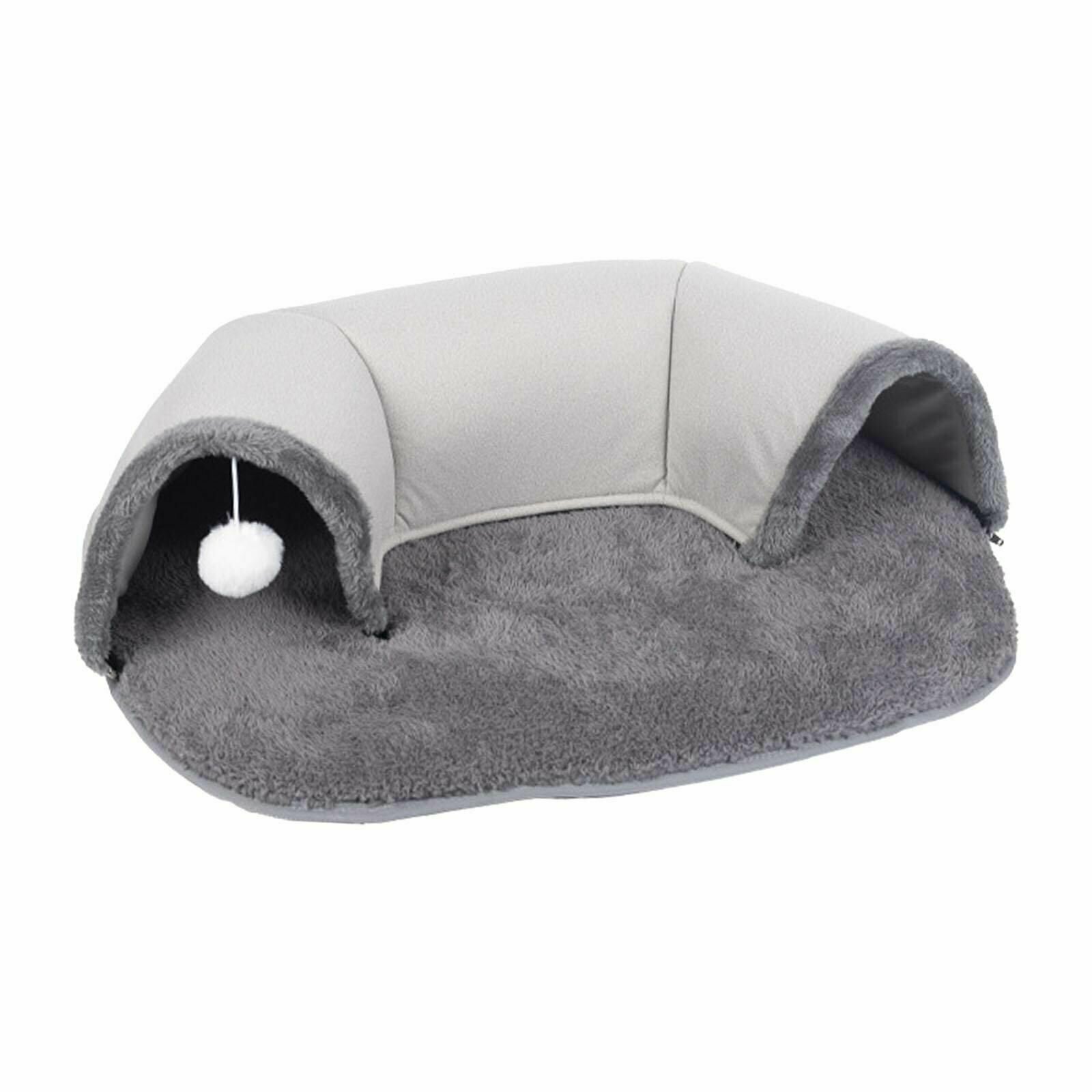 Кровать-туннель для кошек Туннель для домашних животных с кроваткой для кошек 86x61x24см