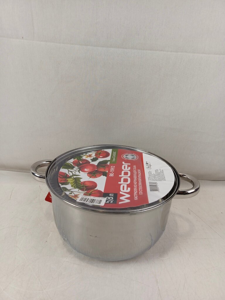 Кастрюля WEBBER BE-159/2 5,8л нерж (1450742)
