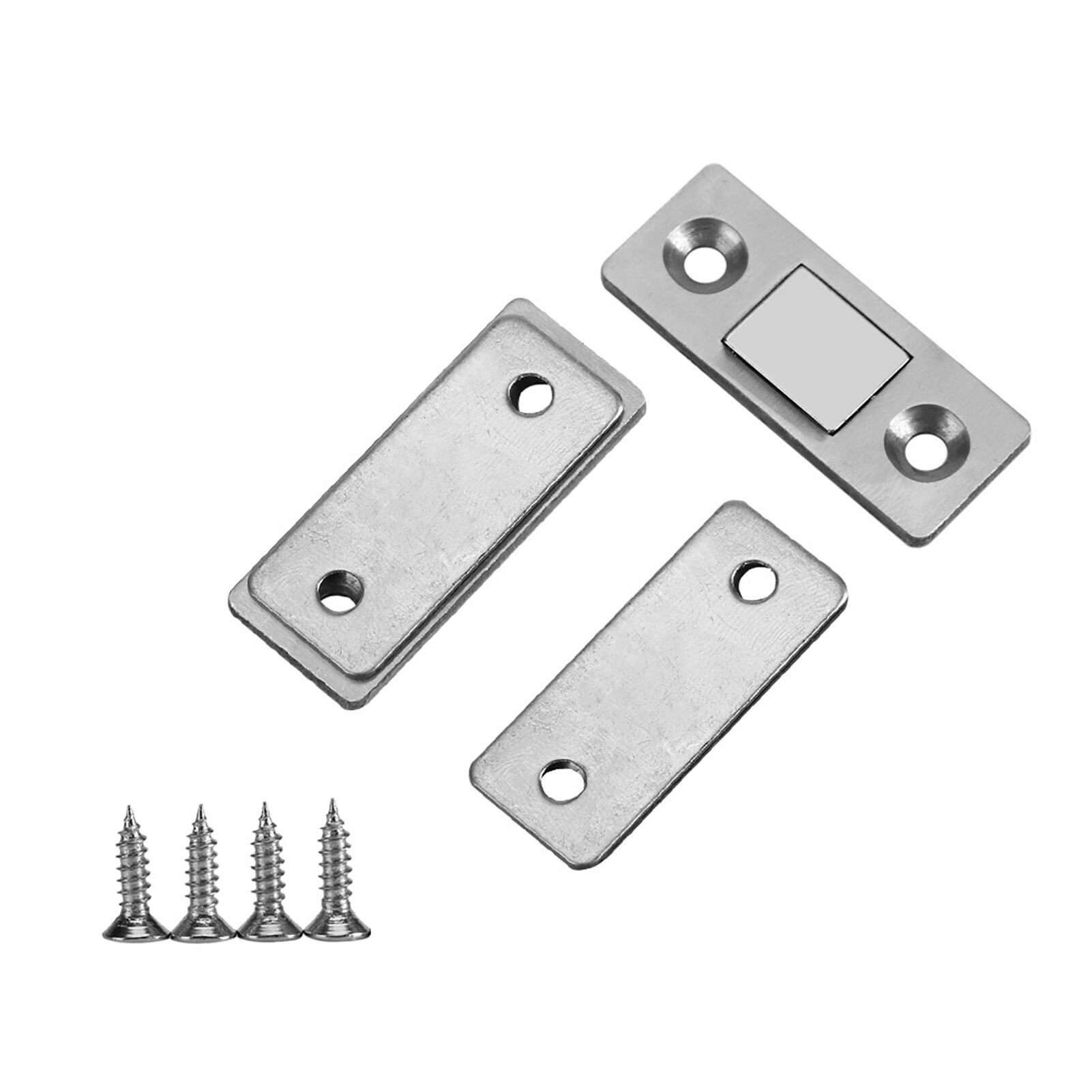 Магнитная защелка для дверцы шкафа, ультратонкая, для мебели, прочная фиксация дверей шкафа, простая установка с помощью винтов