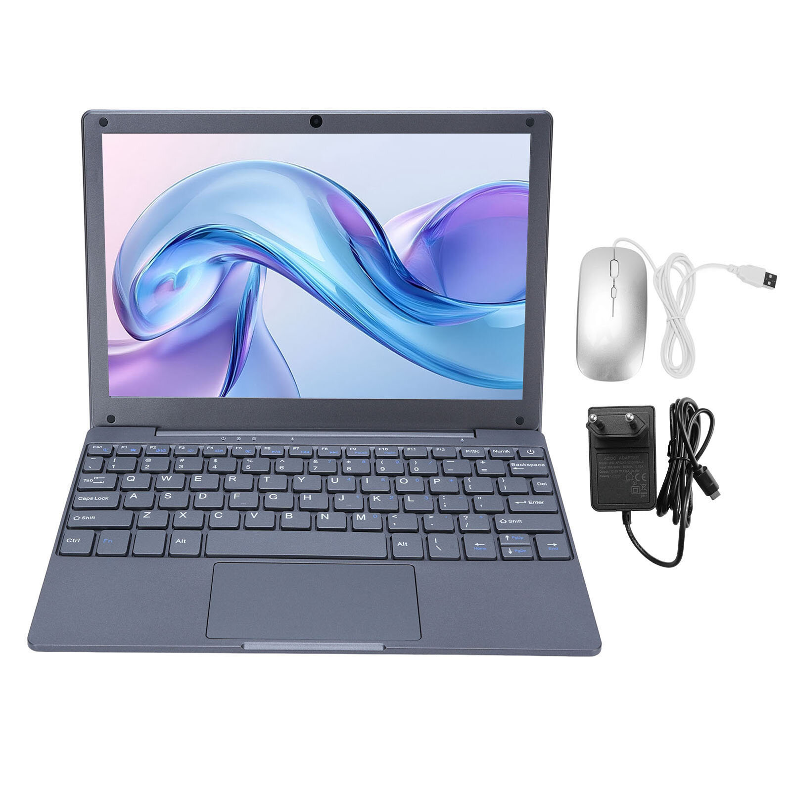 10,1-дюймовыйIPS-ноутбукподуправлениемWindows11PRO, четырехъядерныйпроцессор,8ГБоперативнойпамяти, встроеннаякамера, USB-портType-C, зарядка, учеба, работа, вилкаEU,256ГБ