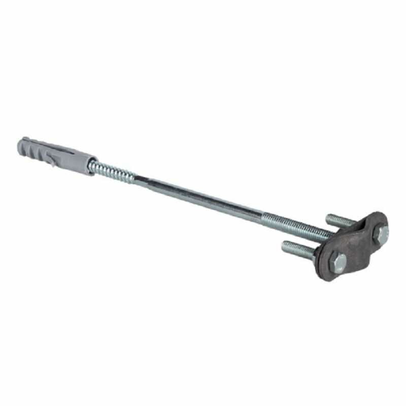 Protectpro Держатель молниепроводника 8-12мм фасадный, H=120мм, оцинк. 4017