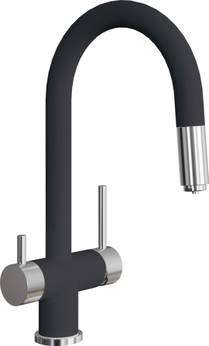 Смеситель для кухни Florentina Маэстро антрацит