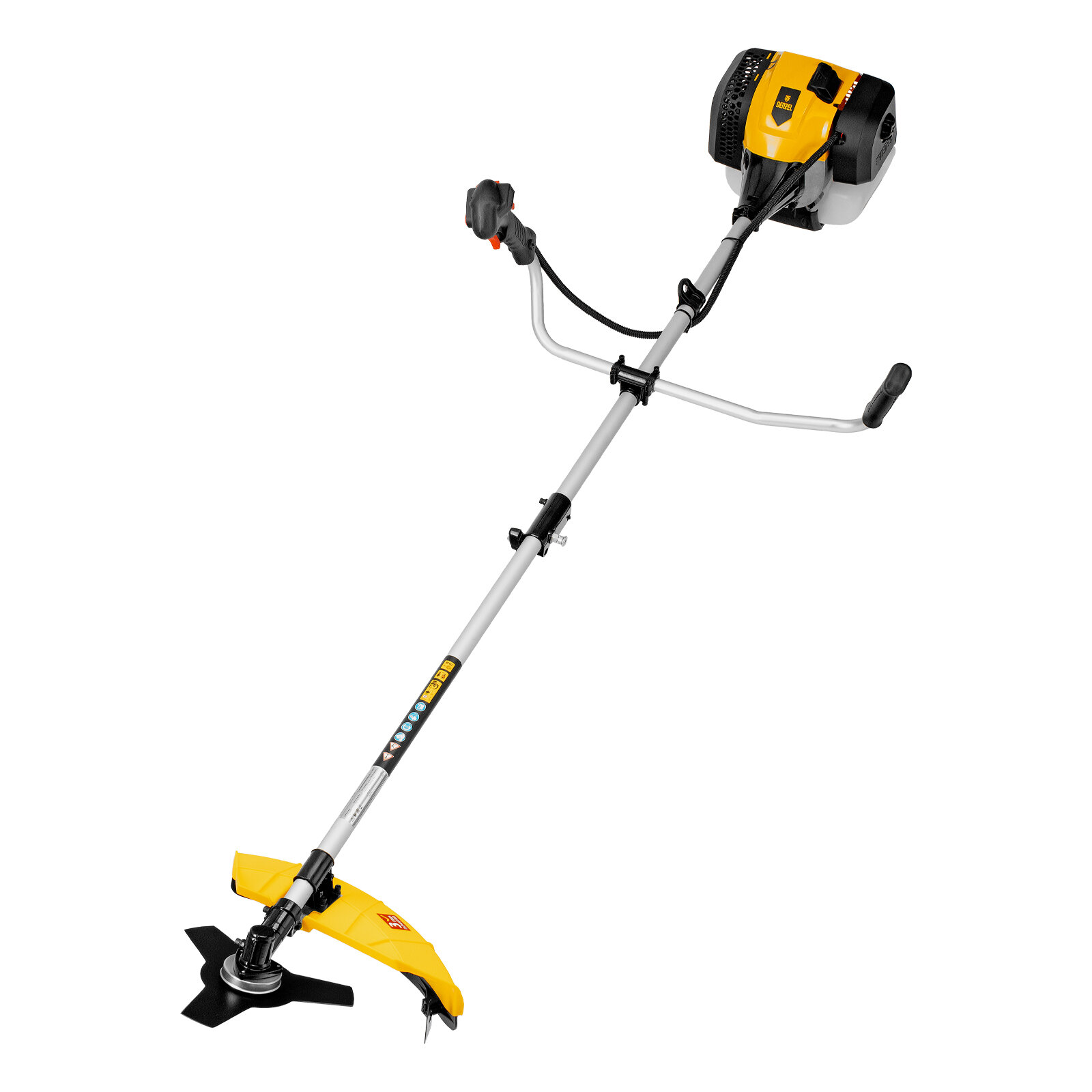 Триммер бензиновый DGT 430S, 43 см3, 2.5 л. с, разъемная штанга, состоит из 2 частей Denzel 96237