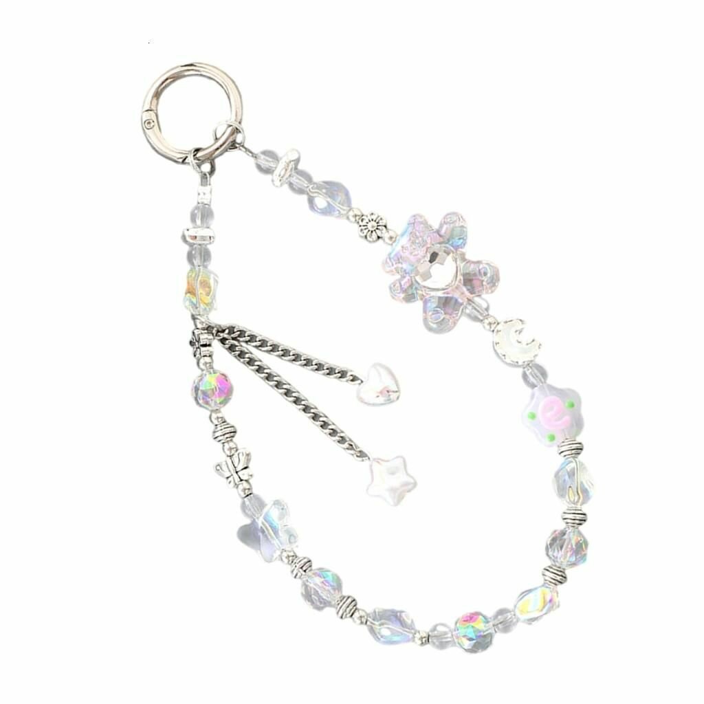 Шнурок для телефона, Креативный новый акриловый брелок для объятий с медведем-подвеской на запястье love pendant-K4808