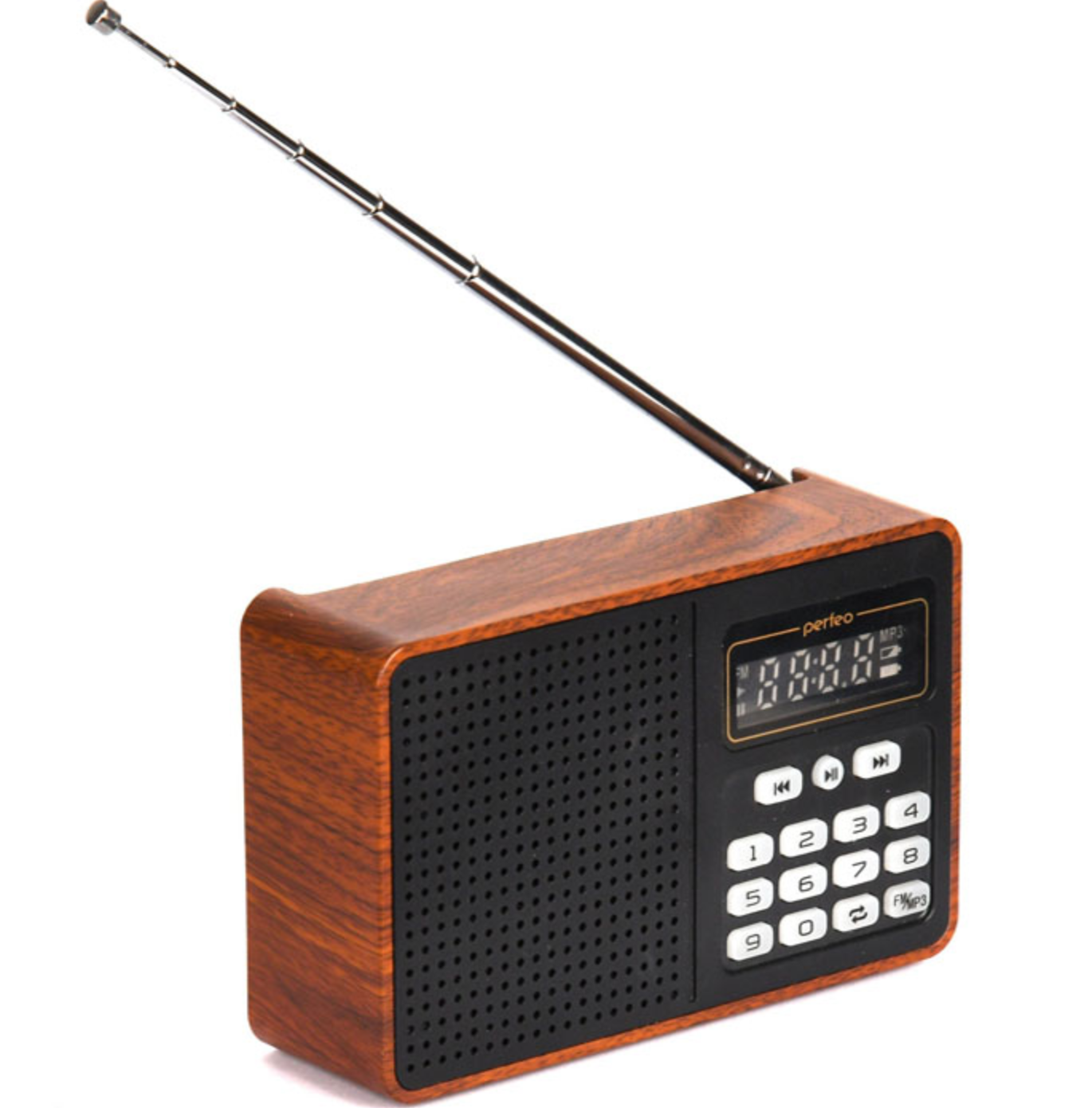 Радио + колонка Perfeo Alpinist коричневый