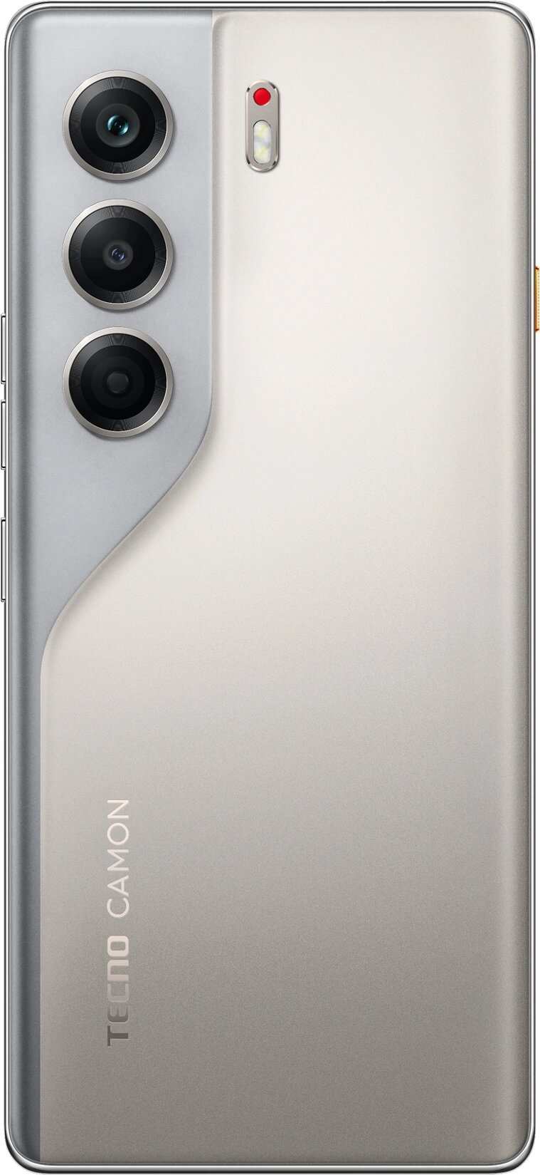 Смартфон Tecno Camon 40 Pro 5G 256Gb 12Gb титановый моноблок 3G 4G 2Sim 6.78" 1080x2436 Android 15 50Mpix 802.11 a/b/g/n/ac/ax NFC GPS GSM900/1800 GSM1900 Protect FM