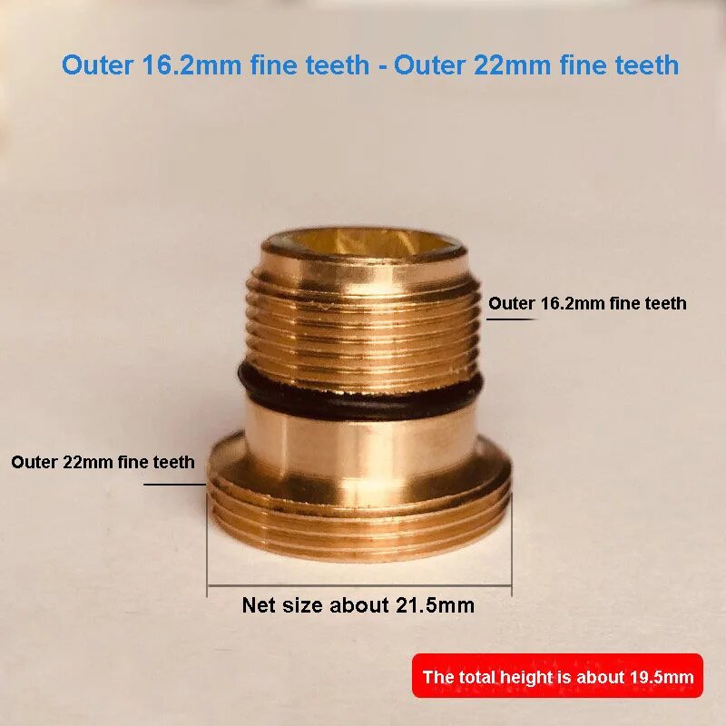 Адаптер для аэратора M16.2/18.2/21.2/23.2 мм к M22 16.2 to 22