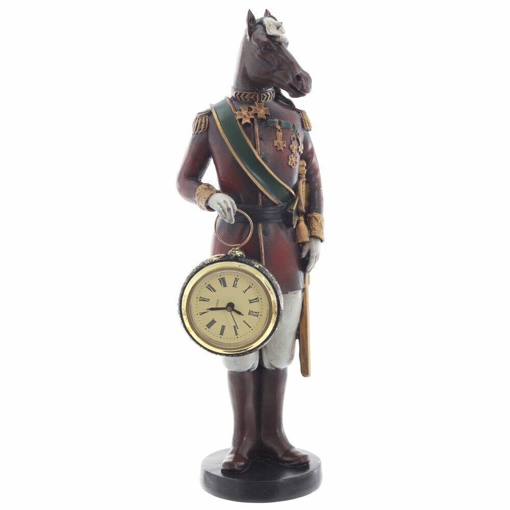 Часы настольные "Конь" D5см, 11х8х32 см