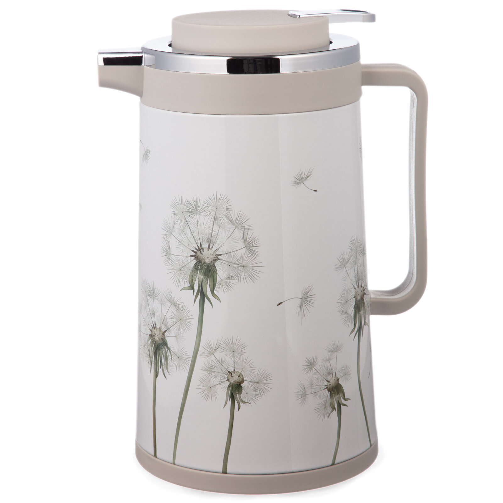 Термос со стеклянной колбой, 950 мл, крышка с клапаном, серия dandelion KSG-734-206