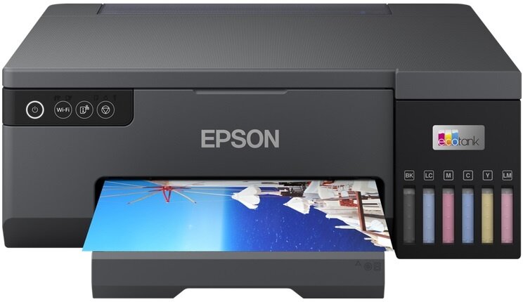 Epson Струйный принтер Epson EcoTank L8050 A4, 5760x1440dpi, черный (USB2.0, WiFi)