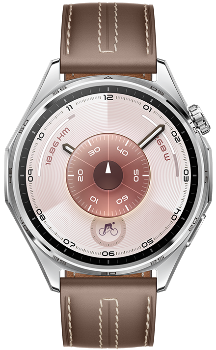 Huawei Смарт-часы HUAWEI WATCH GT 6 46mm Grey Aluminium Case, Grey Composite Leather Strap(Atum-B19L)