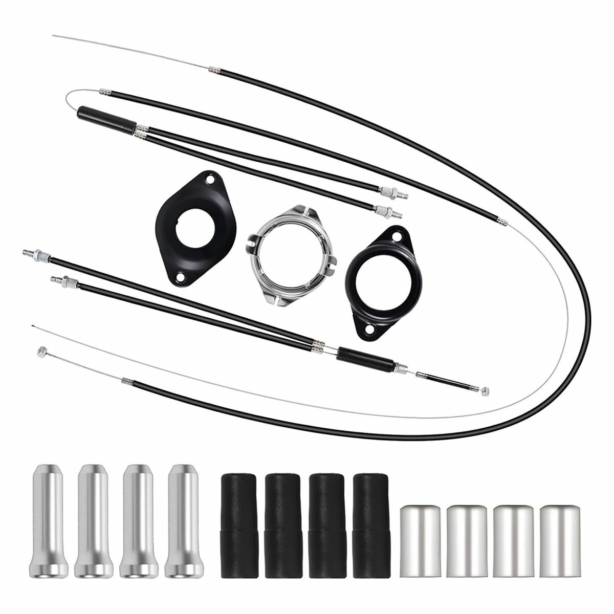 Тормозные тросы для велосипедного гироскопа передние + задние с ротором Spinner, полный комплект