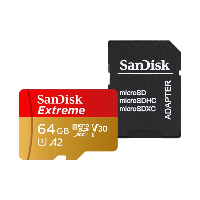 Максимальная карта памяти microSDXC UHS - I V30 A2 U3 до 190 Мбит / с оригинальная карта Microsd TF 64G 128G 256G для беспилотных летательных аппаратов