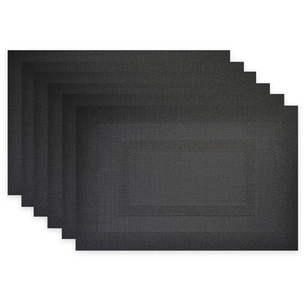 Коврики под посуду, термостойкие, нескользящие, легко моющиеся, виниловые коврики из пластика, используются для обеденных столов, набор из 6 штук.