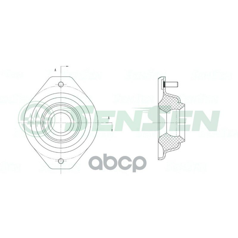 Опора амортизатора DAEWOO (Matiz M100, M150) CHEVROLET (Spark M200) Front Sensen арт. M61058