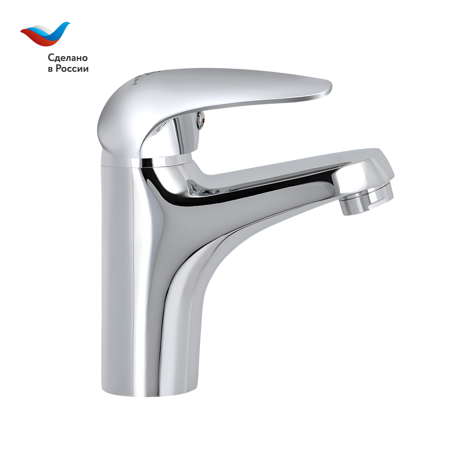 Смеситель для умывальника Славен СЛ-ОД-П25, с литым изливом, одноручный