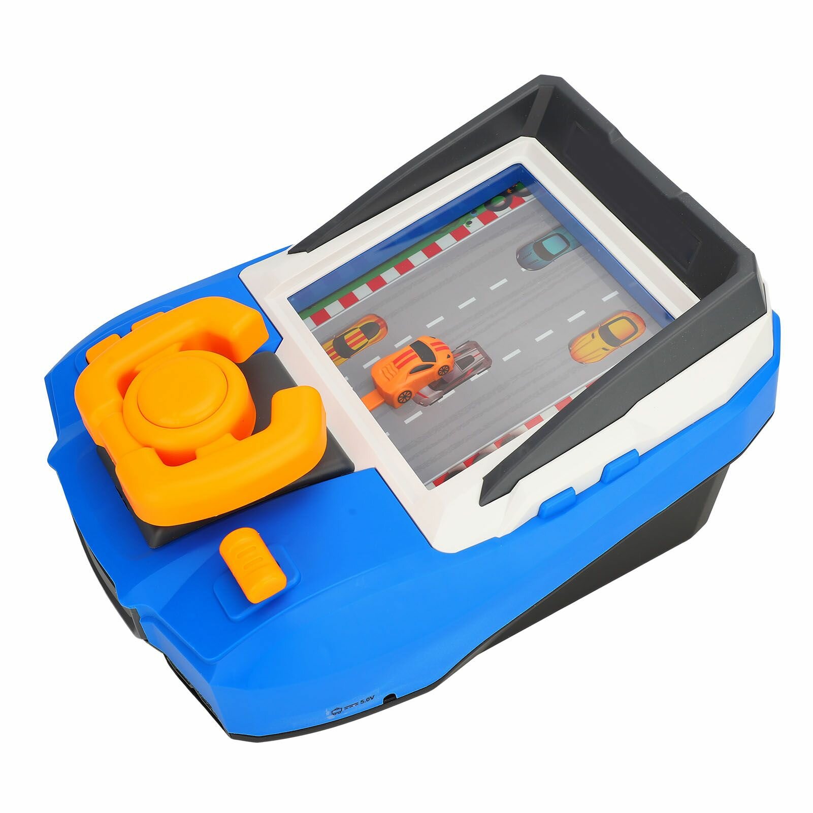 Игрушка-руль с музыкой для детей с имитацией вождения, безопасный ABS, синий, для развивающих игр