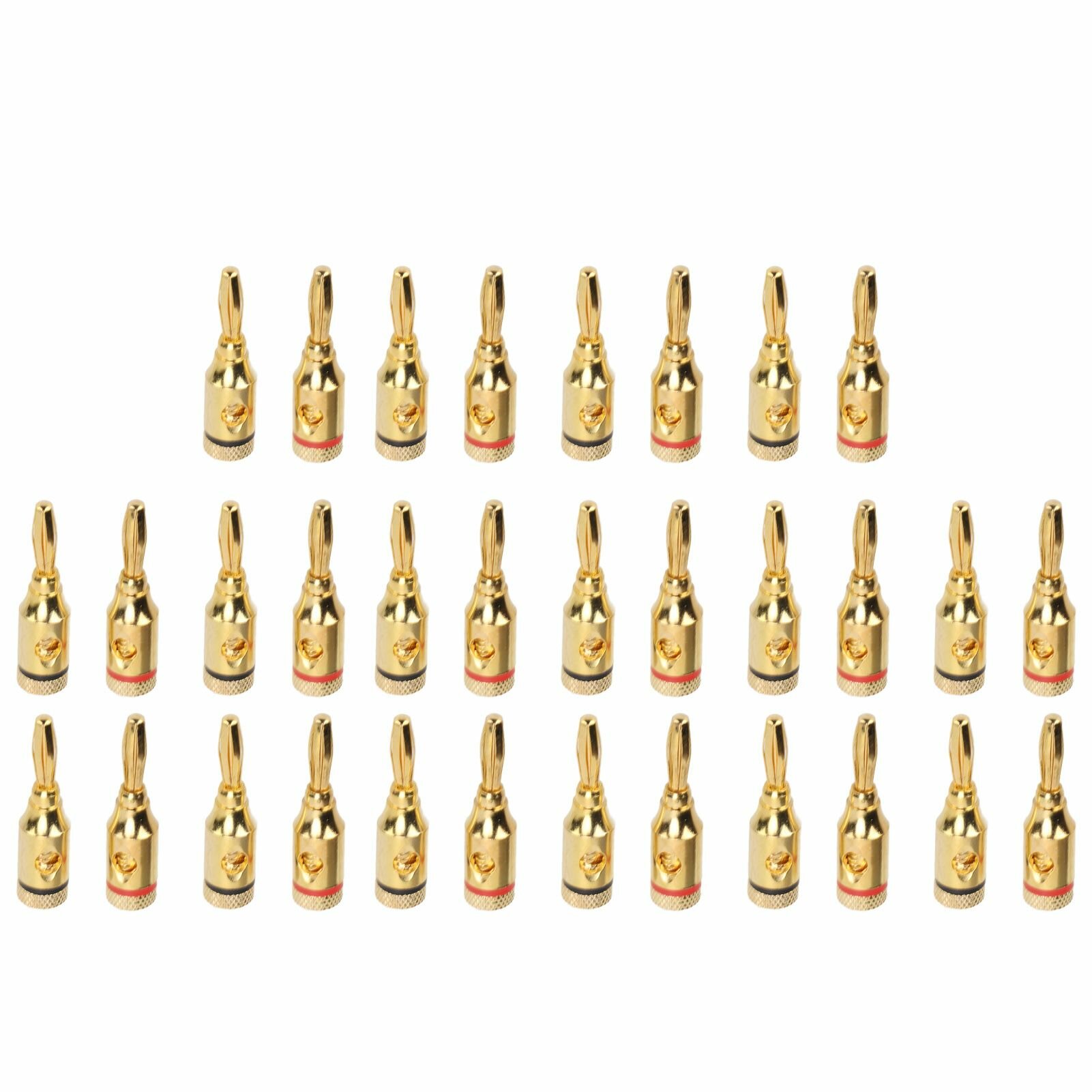 32 "банановых" штекера для акустики 12-18 AWG