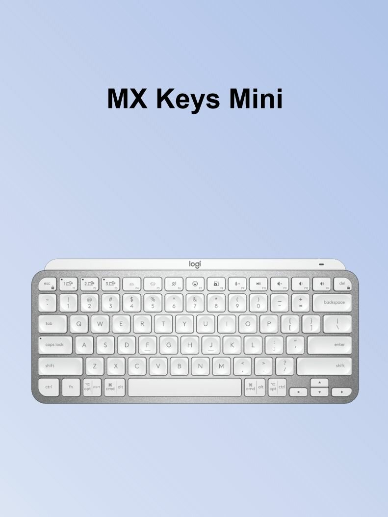 Миниатюрная беспроводная Bluetooth-клавиатура Logitech MX Keys