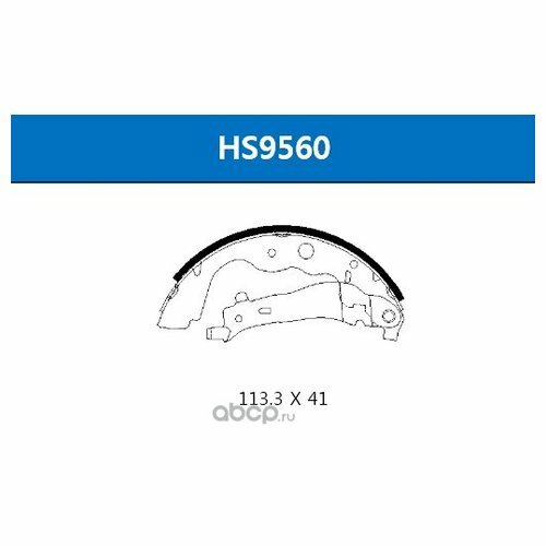 Колодки тормозные барабанные задние lada largus 1.6, renault: logan/sandero/duster 1.4/1.6/1.5d 06> Hsb HS9560