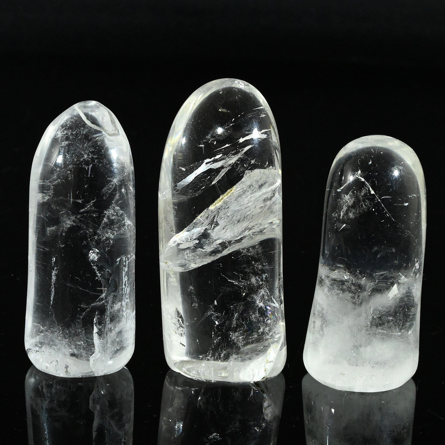 Горный хрусталь полированный 26*23*62мм, (G) .