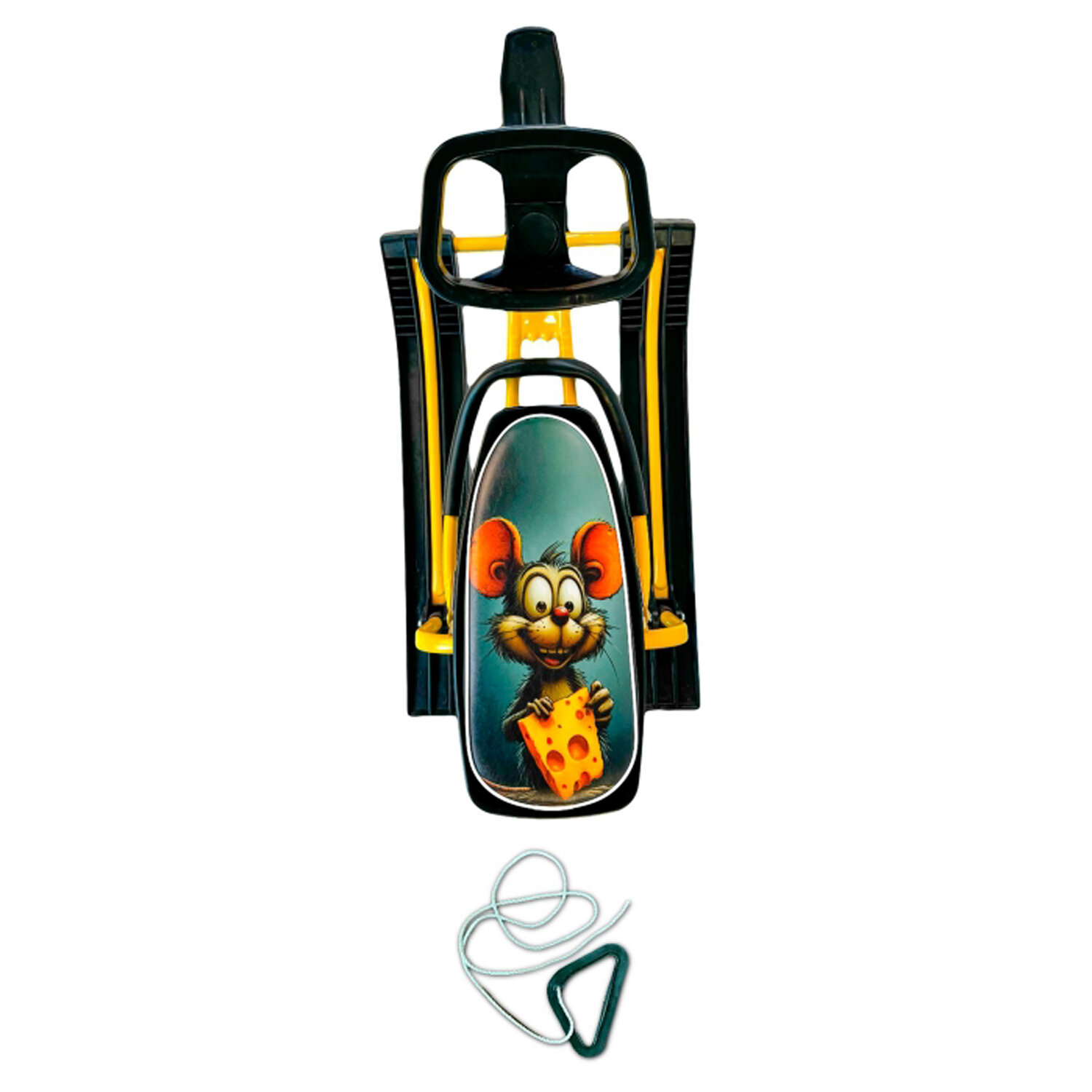 Снегокат детский 212 "Play" разборный с высокой рамой и со спинкой (Грызун)