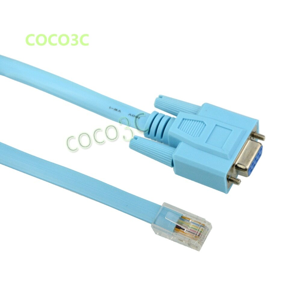 1,5 м RJ45 мужчина к RS232 женщина 8P8C RJ-45 к последовательному DB9 9-контактный COM-порту адаптерный кабель для Cisco