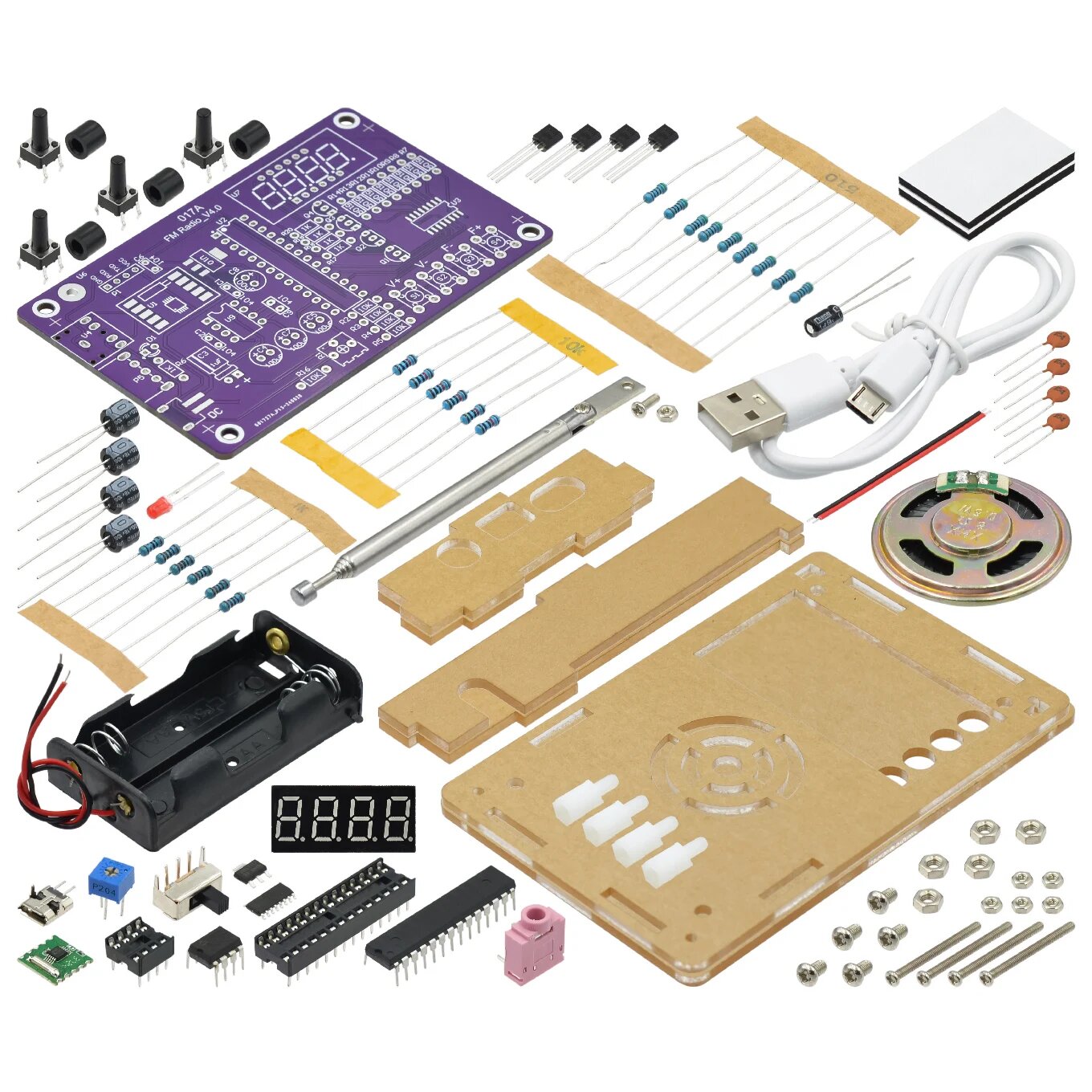 DIY FM-радио модуль RDA5807S with shell