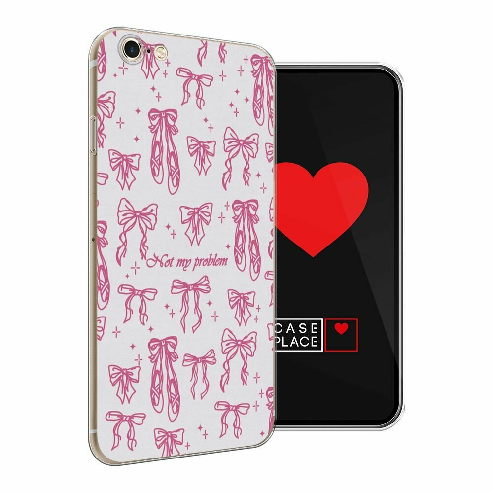 Чехол на Apple iPhone 6 Plus/6S Plus / Айфон 6 Плюс/Айфон 6С Плюс с принтом "Not my problem 1" — фото 1
