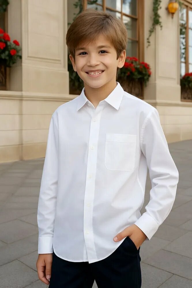 Школьная рубашка для мальчиков