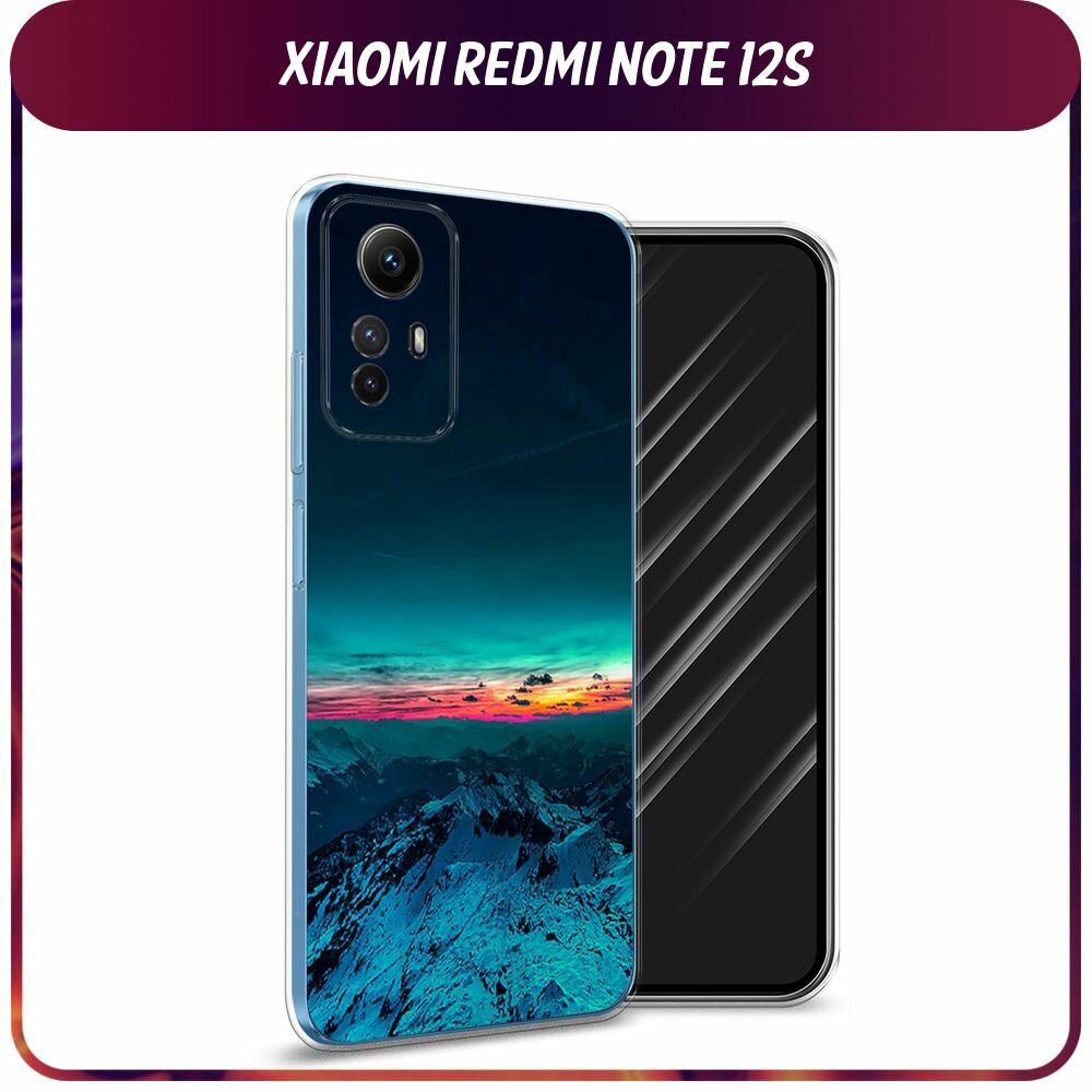 Чехол на Xiaomi Redmi Note 12S / Сяоми Редми Ноут 12S с принтом "Закат в горах"