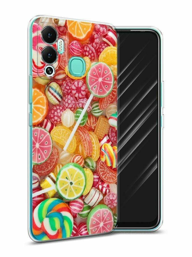 Чехол на Infinix Hot 12 Play / Инфиникс Хот 12 Плей с принтом Вкусняшки