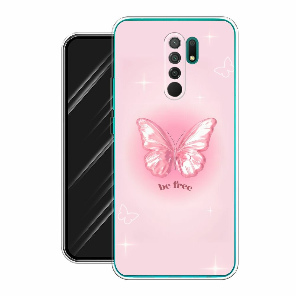 Чехол на Xiaomi Redmi 9 / Сяоми Редми 9 с принтом "Be free butterfly 1" — фото 1