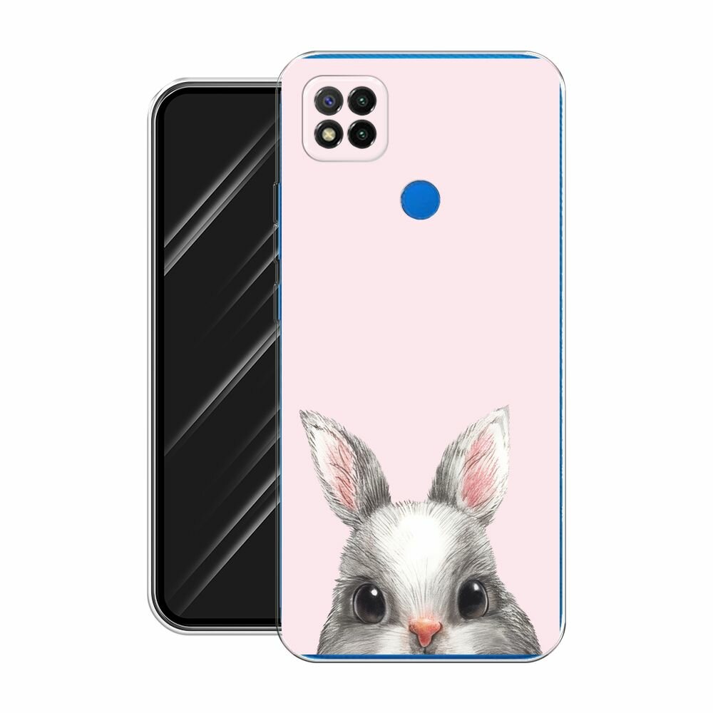 Чехол на Xiaomi Redmi 9C / Сяоми Редми 9C с принтом "Карандашный кролик 1 - 8 марта" — фото 1