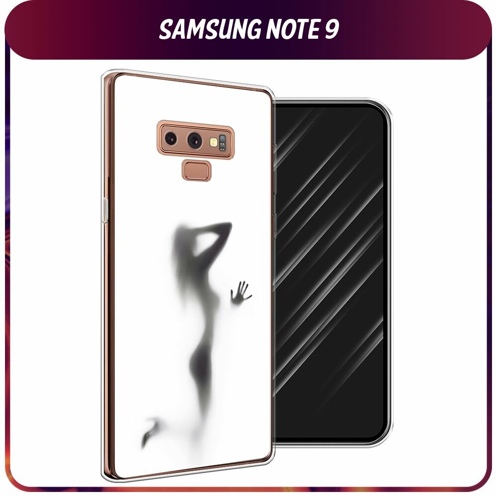 Чехол на Samsung Galaxy Note 9 / Самсунг Галакси Нот 9 с принтом "Стекло в душе"