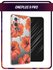 Чехол на OnePlus 9 Pro / ВанПлас 9 Про с принтом "Рыжие гибискусы", прозрачный