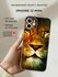 Чехол на Apple iPhone 12 mini / Айфон 12 Мини с принтом "Лев арт 8"
