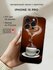 Чехол на Apple iPhone 15 Pro / Айфон 15 Про с принтом "Кофейная любовь"