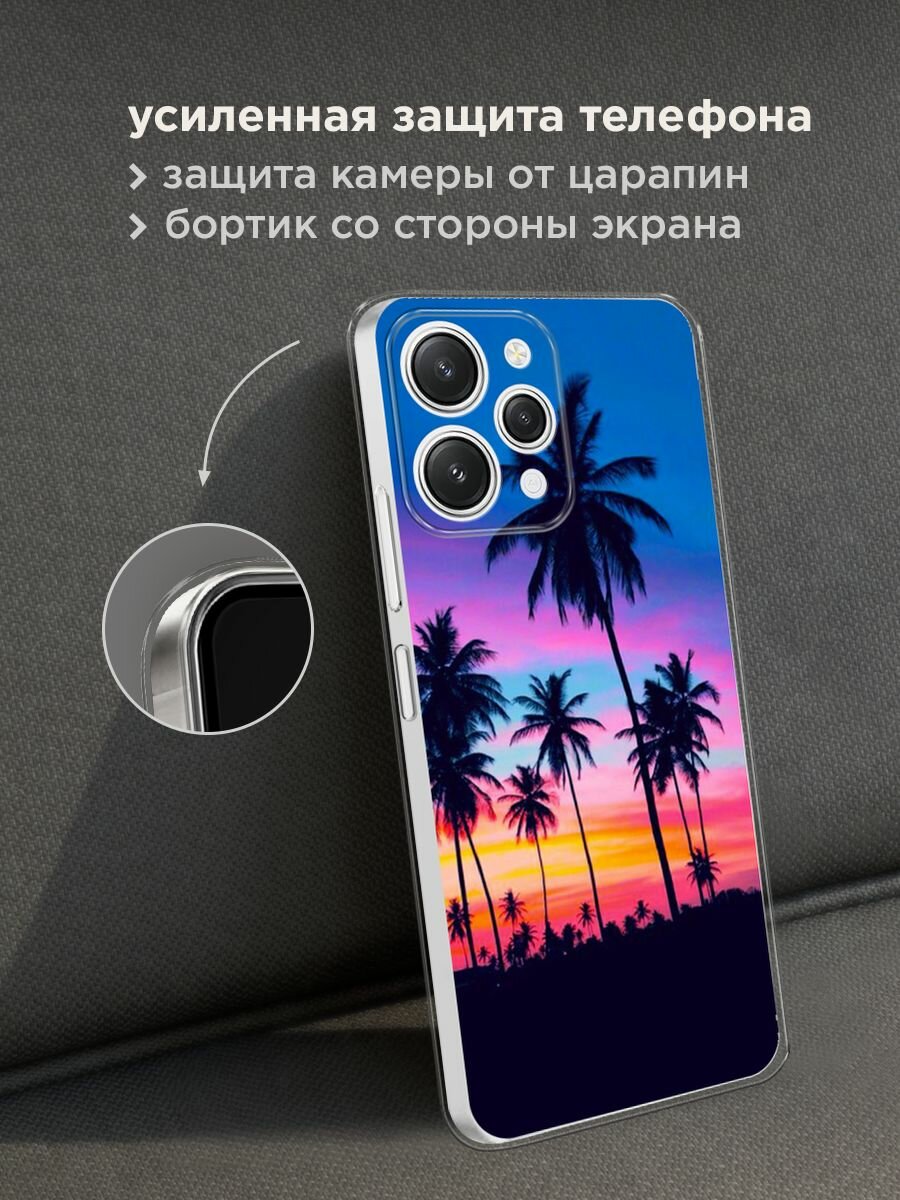 Чехол на Xiaomi Redmi 12 / Сяоми Редми 12 с принтом "Закат 5" — фото 1