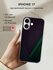 Чехол на Apple iPhone 17 / Айфон 17 с принтом "Зеленый карбон"
