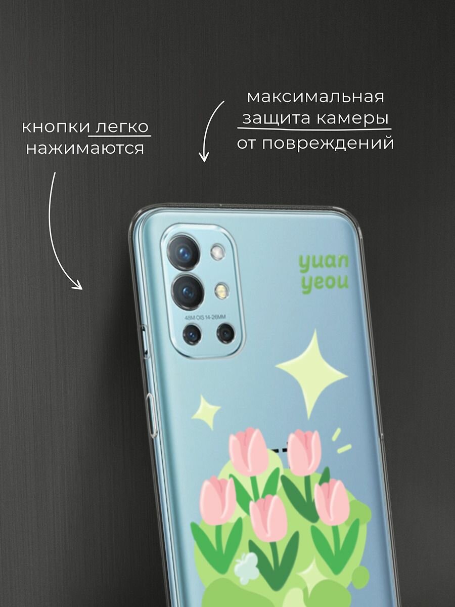 Чехол на OnePlus 9R / ВанПлас 9R с принтом "Protect nature" — фото 1