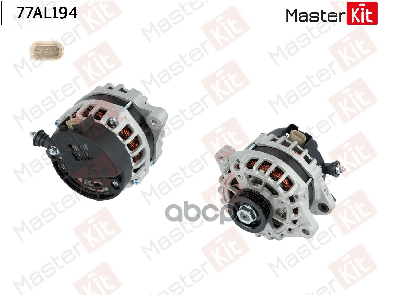 77AL194 Генератор Great Wall Hover H6, Haval H6 11- (14V,105A) MasterKit арт. 77AL194