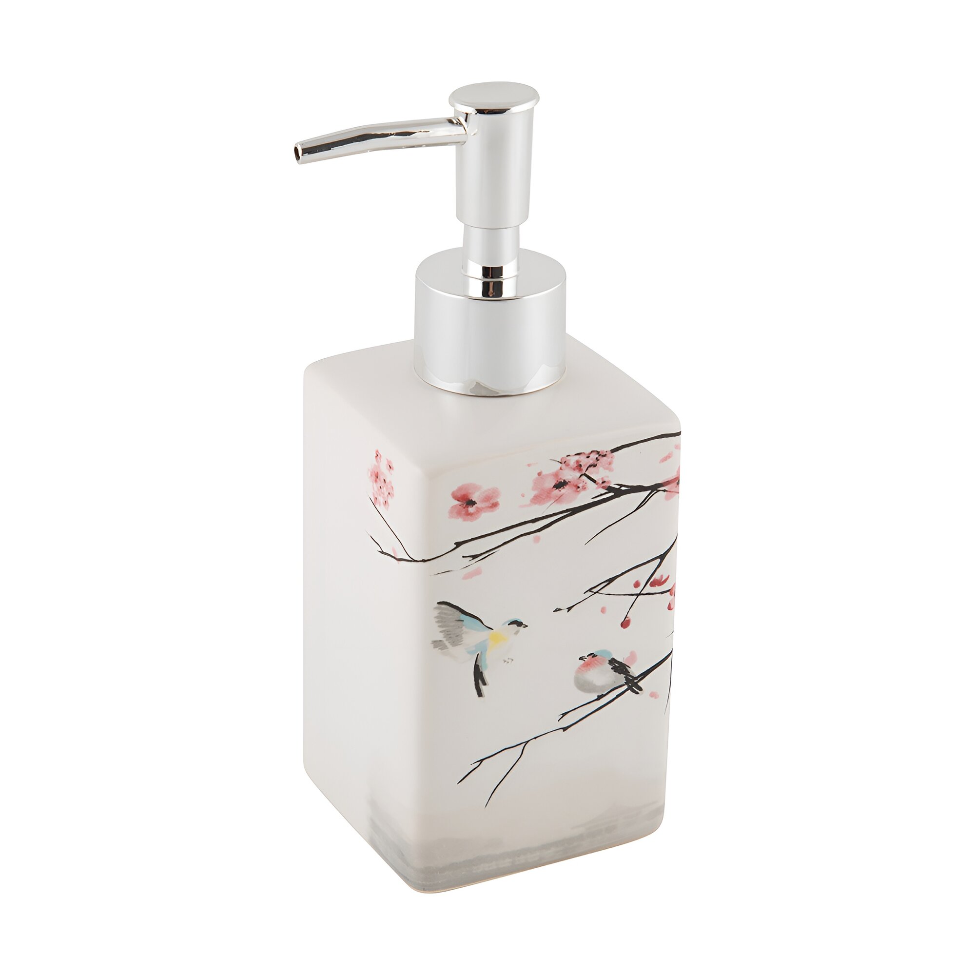 Дозатор для жидкого мыла "Рыжий кот" Сакура, керамика, 310 мл.