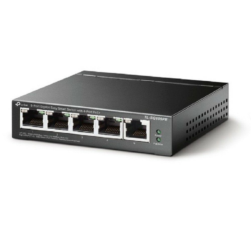 Коммутатор TL-SG105PE TP-LINK Для малых рабочих групп