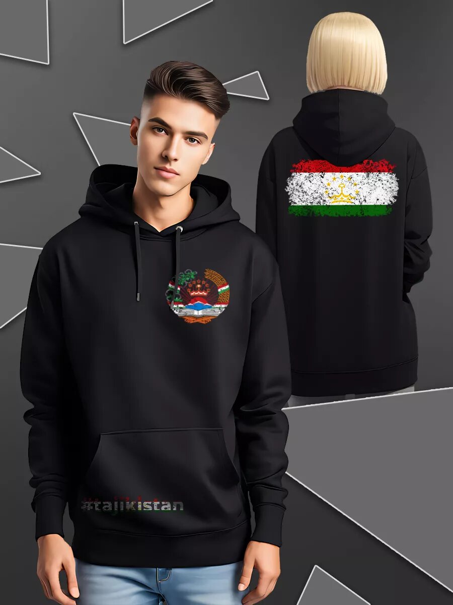 Республика Таджикистан Душамбе Государство Флаг Страны Черное 6XL HU-GA28P4/3BL-6XL