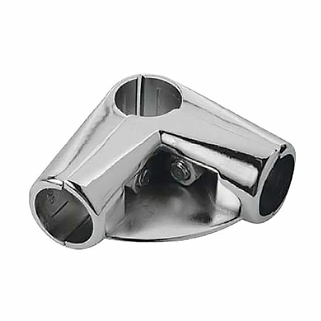 Держатель для трубы D-25 двойной с одним полкодержателем, монтажная деталь и крепёж